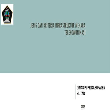 JENIS-JENIS BANGUNAN MENARA TELEKOMUNIKASI.ppt