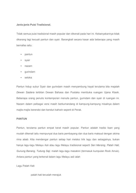 BMMB3193 : PUISI MELAYU MODEN SAJAK | PDF