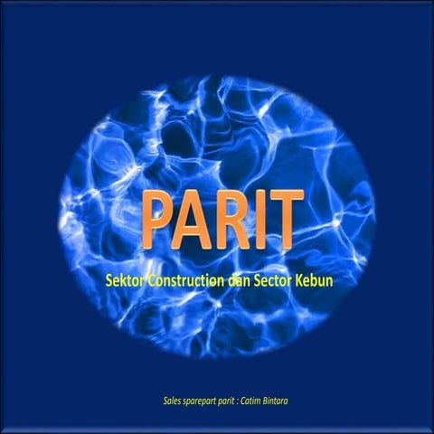 Jenis parit on construction | PPTX