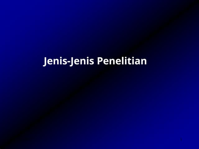 3a. JENIS_JENIS PENELITIAN sains data.pptx