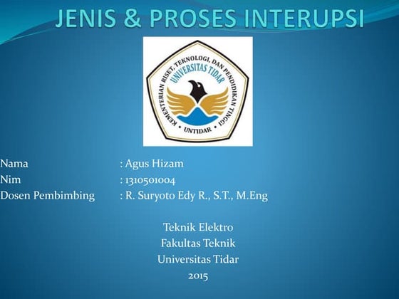 Jenis dan proses interupsi | PPTX