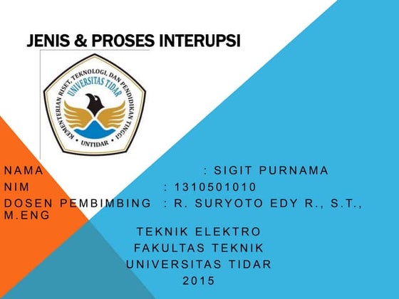 Jenis dan proses interupsi | PPTX