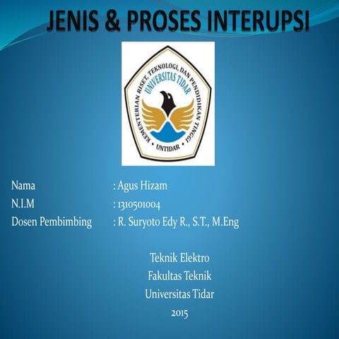 Jenis & proses interupsi | PPTX