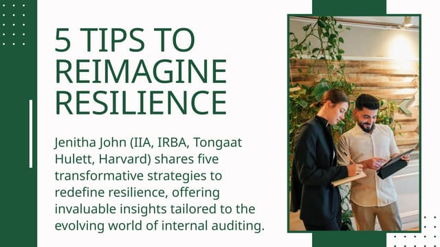 Jenitha John on Auditing, Growth, and Governance | PDF