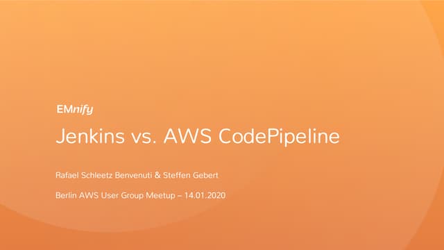 Jenkins vs. AWS CodePipeline (AWS User Group Berlin) | PPT | Free Download Jenkins vs. AWS CodePipeline (AWS User Group Berlin) | PPT | Free Download