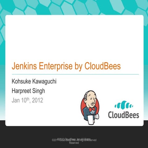Jenkins Enterprise By Cloudbees Webinar Ppt