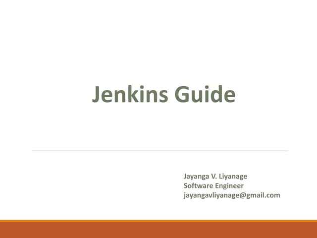 Jenkins | PPTX | Programming Languages | Computing
