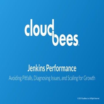 Jenkins Performance - Avoiding Pitfalls, Diagnosing Issues, and Scaling for Growth | PPT