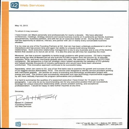 Jen Mack Professional Reference Letter 2013_1 | PDF