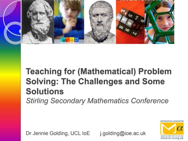 Mathematical Investigation and Modelling | PPTX