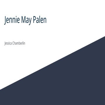 Jennie May Palen power point for buisness | PPTX