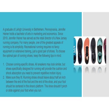 Tips for Choosing the Right Running Shoe | PPTX