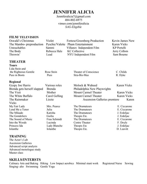 Jami Lea Cook resume | PDF