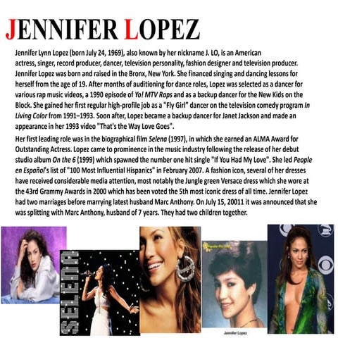 Jennifer Lopez | PPT