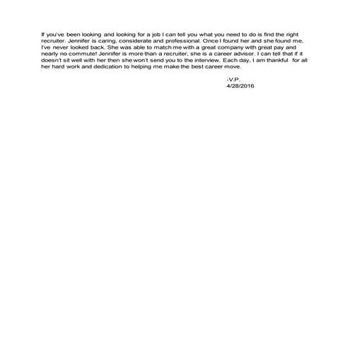 LETTER OF RECOMMENDATION | PDF