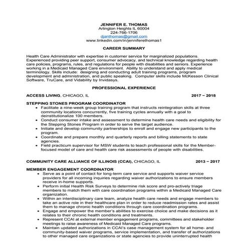 Jennifer Thomas Resume | DOC