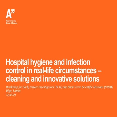 Hospital hygiene and infection control in real-life circumstances ...
