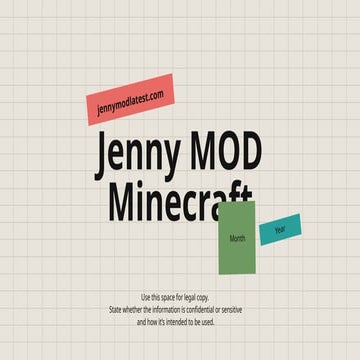 Jenny Mod Minecraft The Best addon for Minecraft | PPTX