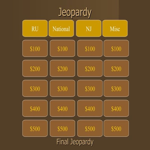 Jeopardy 1 | PPT