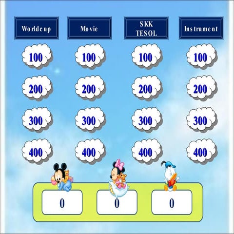 Jeopardy | PPT | Musical Instruments | Hobbies & Interests