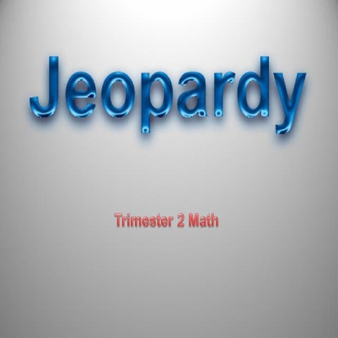 Jeopardy math proportions | PPT
