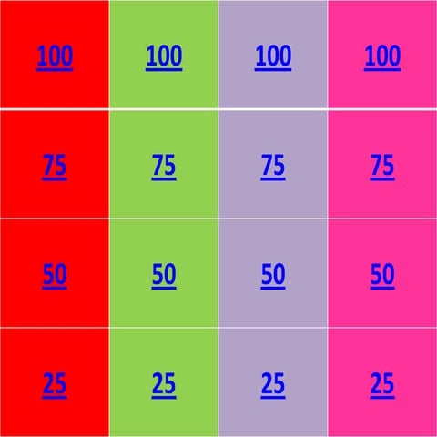 Jeopardy 1st grade | PPT