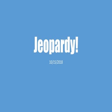 Jeopardy block 4 | PPTX
