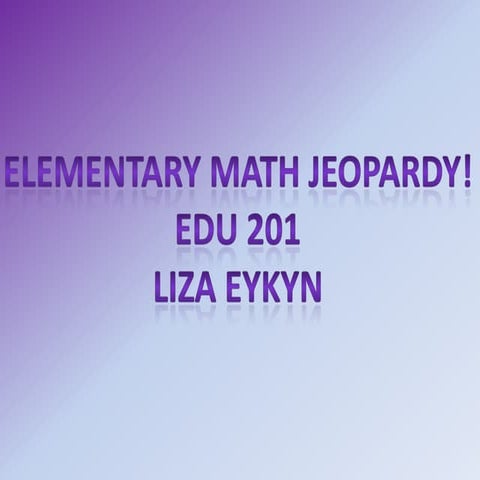 Decimal and Fraction Jeopardy - A Game for Developmental Math | PPTX