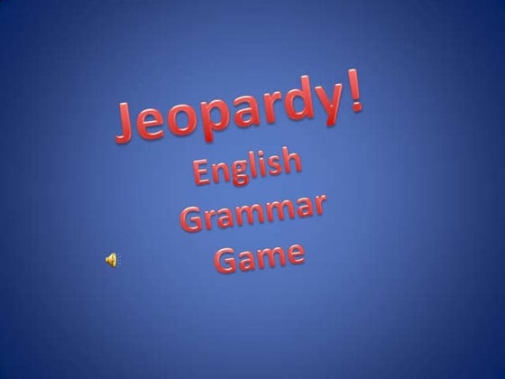 Jeopardy beginner | PPT