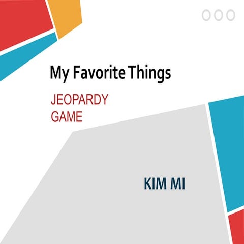 Jeopardy game(kimmi) | PPTX | Television | Entertainment