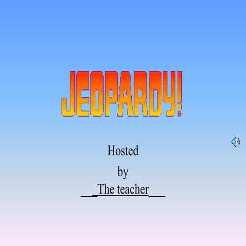 Jeopardy Reported speech | PPT