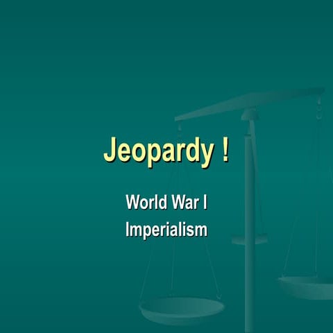Jeopardy review wwi | PPT