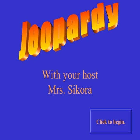 Jeopardy with percent change, literal equations, and dimensional anal ...