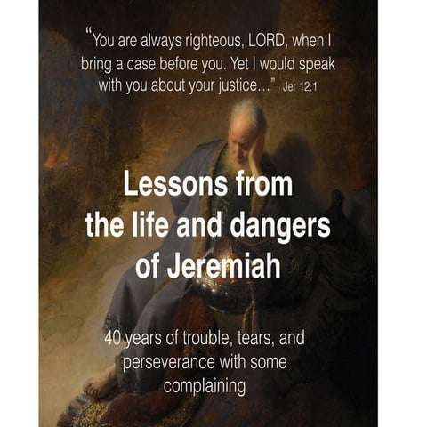 The Life and Dangers of Jeremiah | PDF