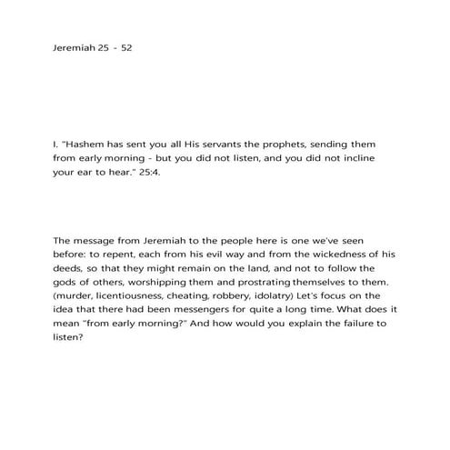 Jeremiah 25 - 52 | DOCX