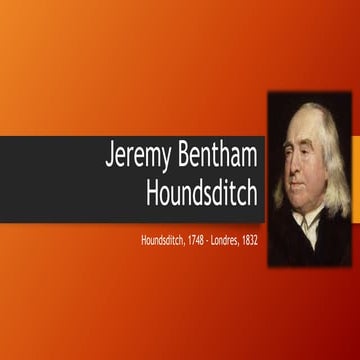 Jeremy bentham | PPTX
