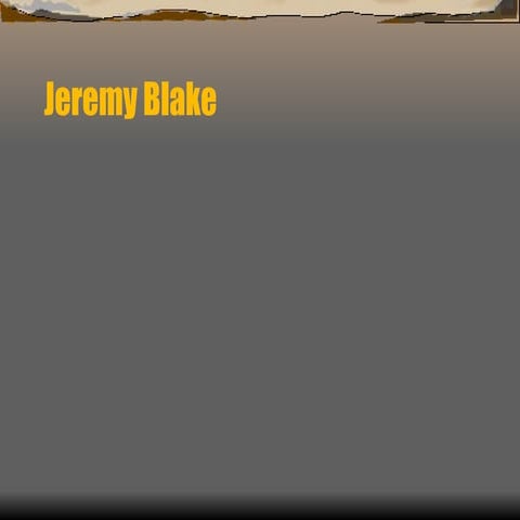 Jeremy Blake | PPT | Family and Relationships
