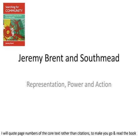 Jeremy Brent on Soouthmead communities | PPTX