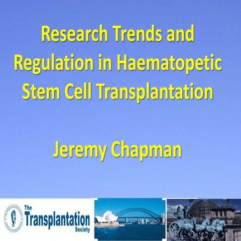 Jeremy Chapman - Australia - Tuesday 29 - Hematopoietic Stem Cells | PPTX