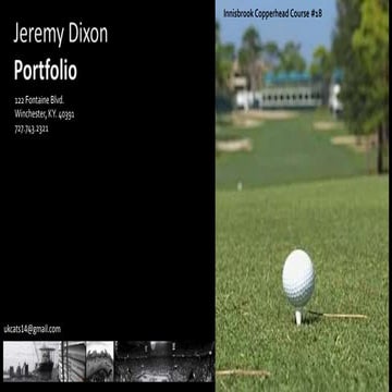 Jeremy dixon portfolio 2017 | PPTX