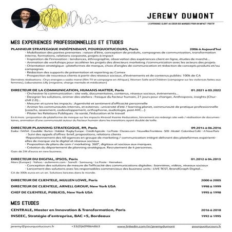 Jeremy DUMONT CV VF | PDF