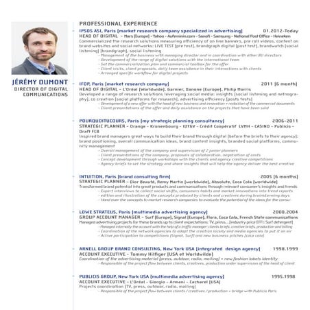 Jeremy dumont, digital strategic planner | PDF