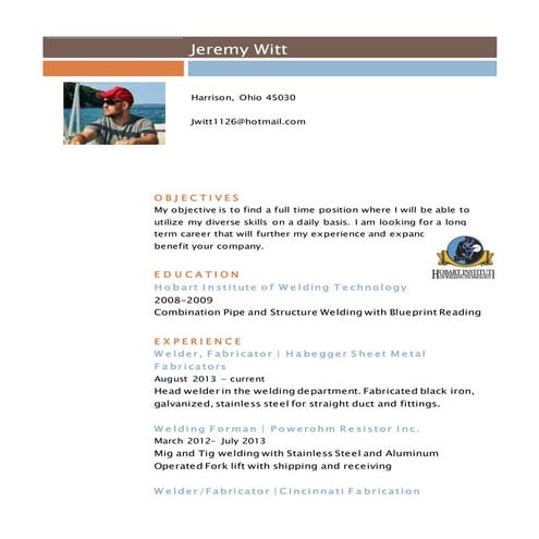 Jeremy witt resume (1) | PDF