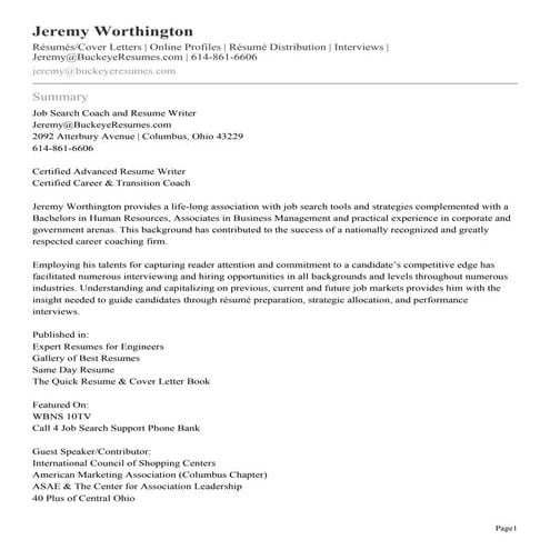 Brewery Resume | PDF