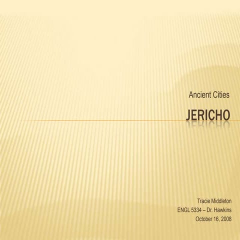 Jericho | PPSX | Christianity | Religion & Spirituality