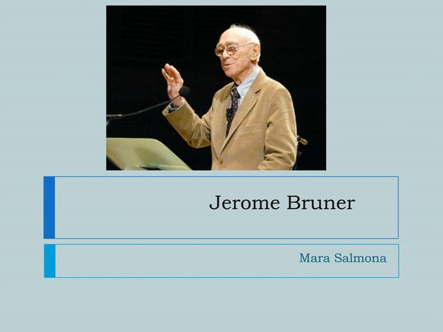 Bruner theory of instruction | PPTX