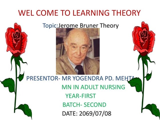 Cognitive development jerome s bruner | PPT