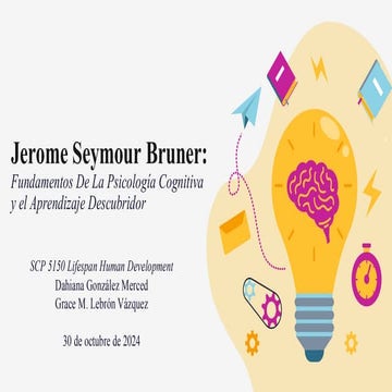 Jerome Bruner Biografia de su vida y trabajo | PDF