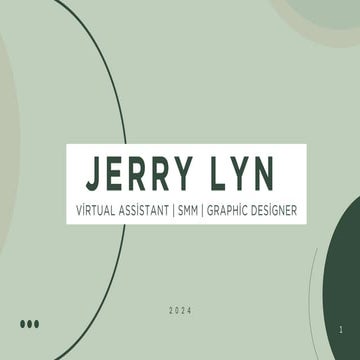 Jerry-lyn Ubag's Virtual Assistant Portfolio | PDF
