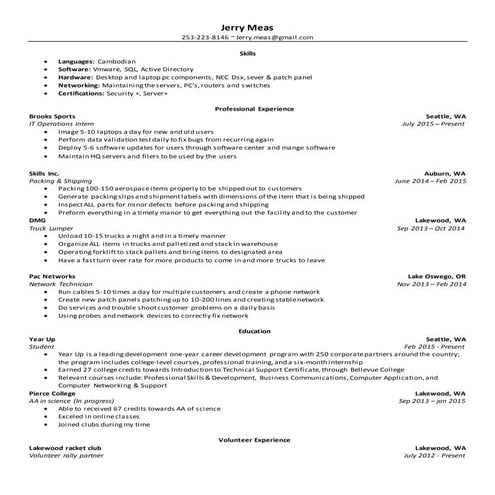 Jerry meas resume | DOCX